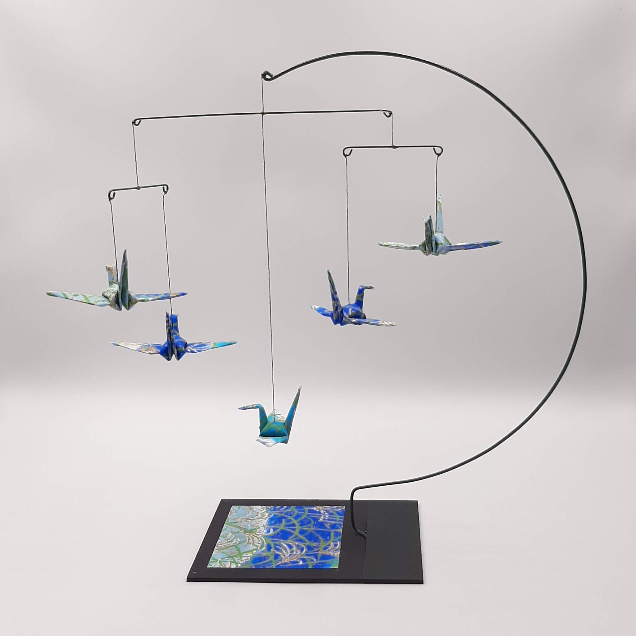 Desktop Origami Crane Mobile - Black – Japanese Papercraft