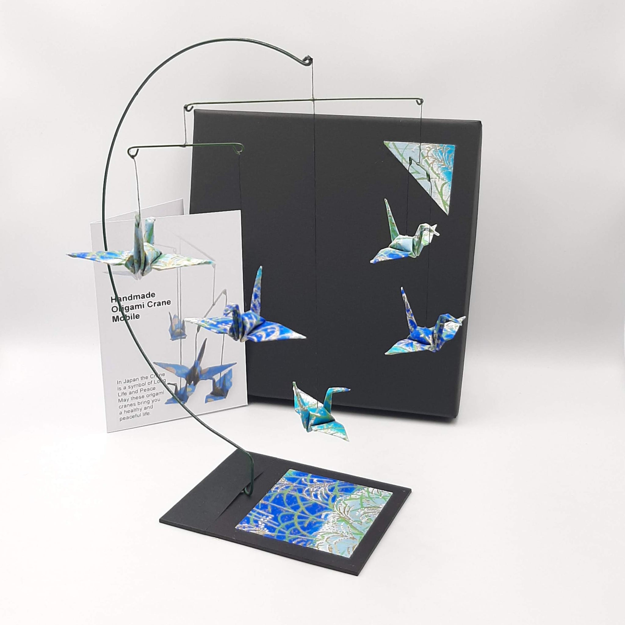 Desktop Origami Crane Mobile - Black – Japanese Papercraft